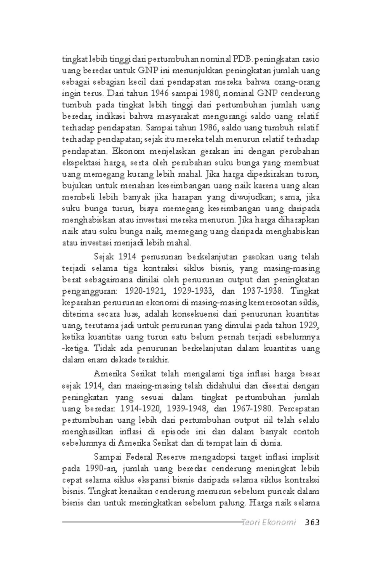 BUKU- Teori- Ekonomi PDF-376 - Teori Ekonomi 363 tingkat lebih tinggi dari pertumbuhan nominal ...
