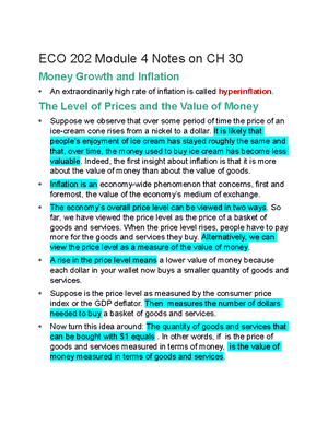 ECO 202 Module 3 Notes Ch 28 Sec 1, 2, and 3 - ECO 202 Module 3 Notes ...
