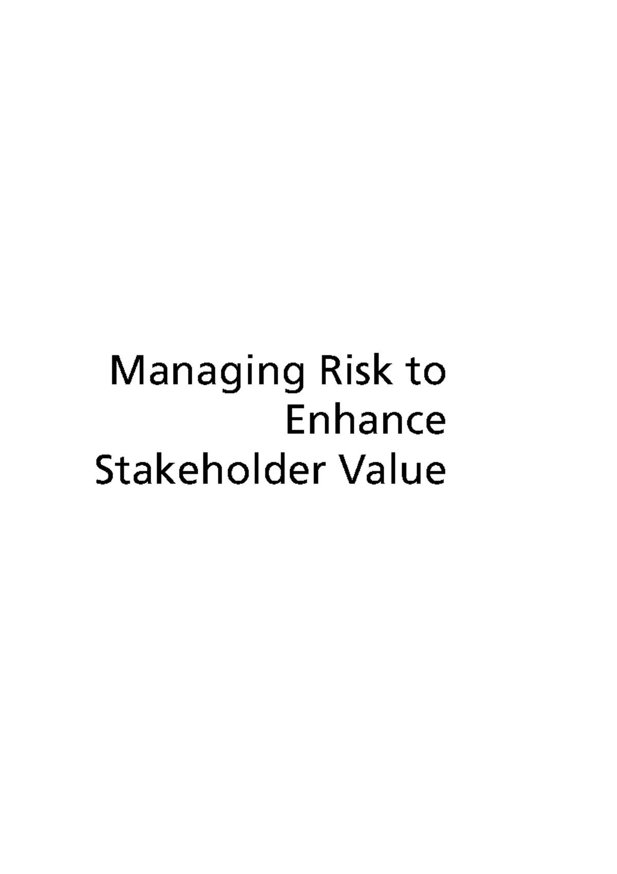 Risk management kaplan coursework - mac 4867 - Unisa - Studocu