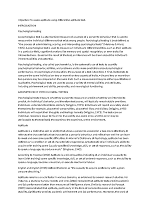 Inner-scale-1 - important - Introduction To Psychology - Name : Inner ...