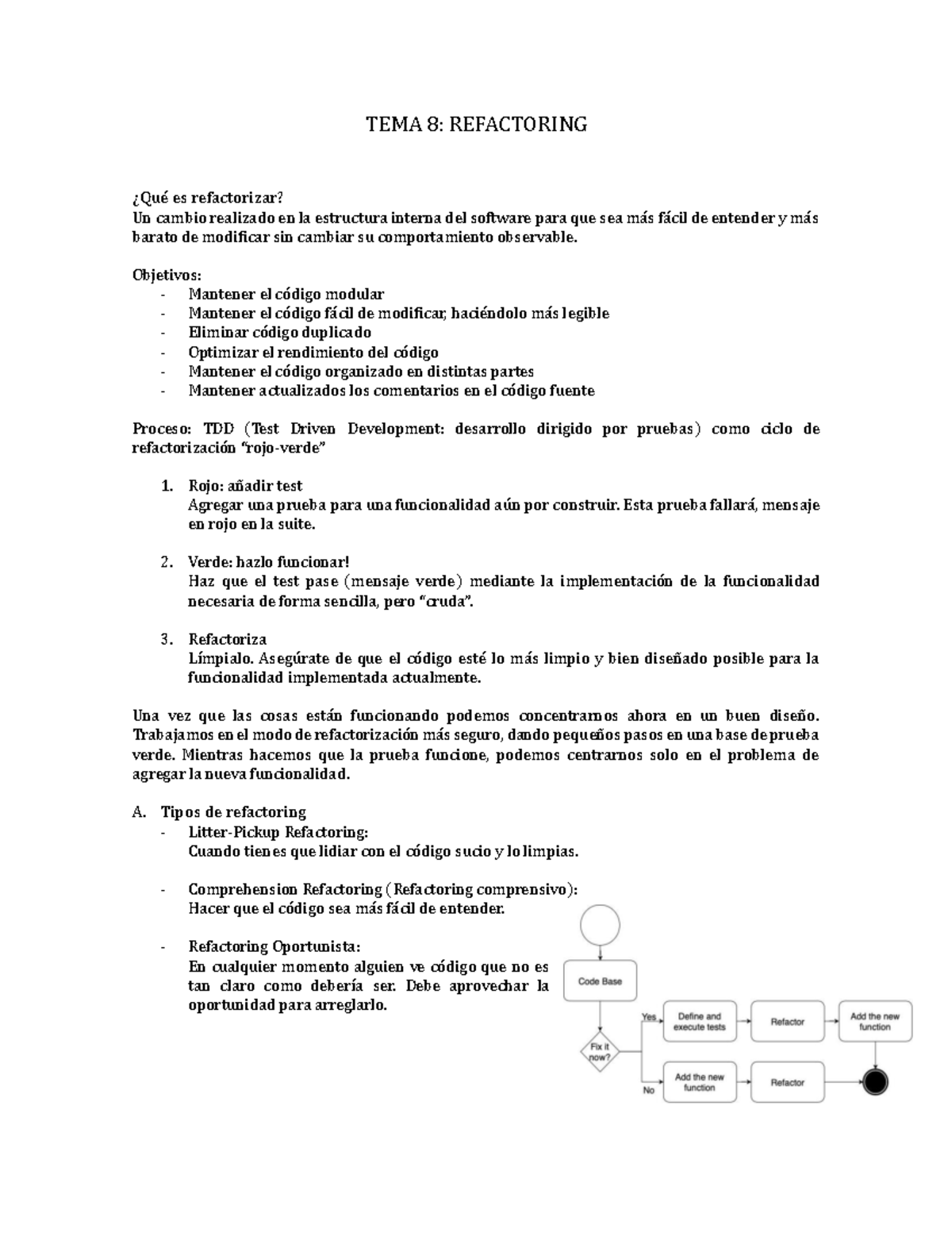 TEMA 8 Refactoring - Apuntes - TEMA 8: REFACTORING ¿Qué es refactorizar ...