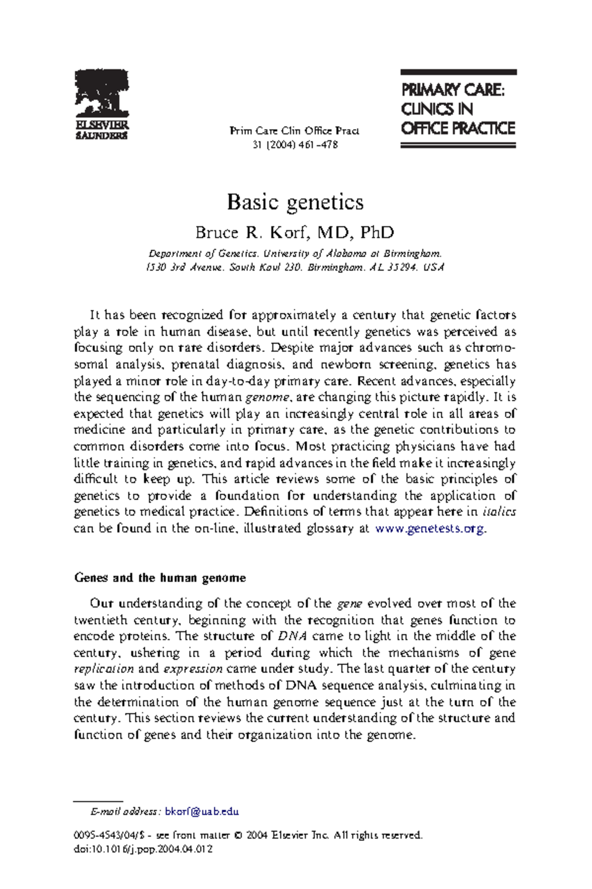 Module 11a - Science, Technology, and Society - Basic genetics Bruce R ...