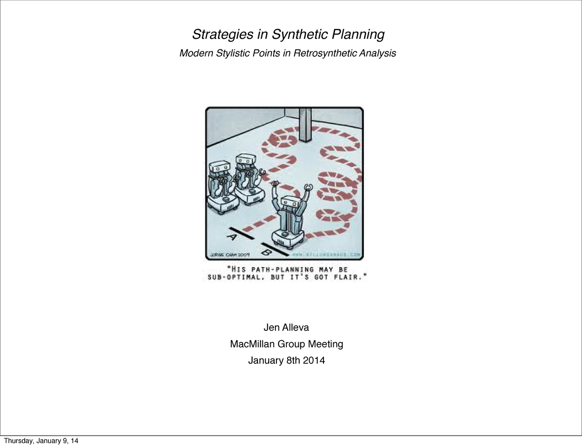 Synthetic Strategy - Modern Stylistic Points in Retrosynthetic Analysis ...