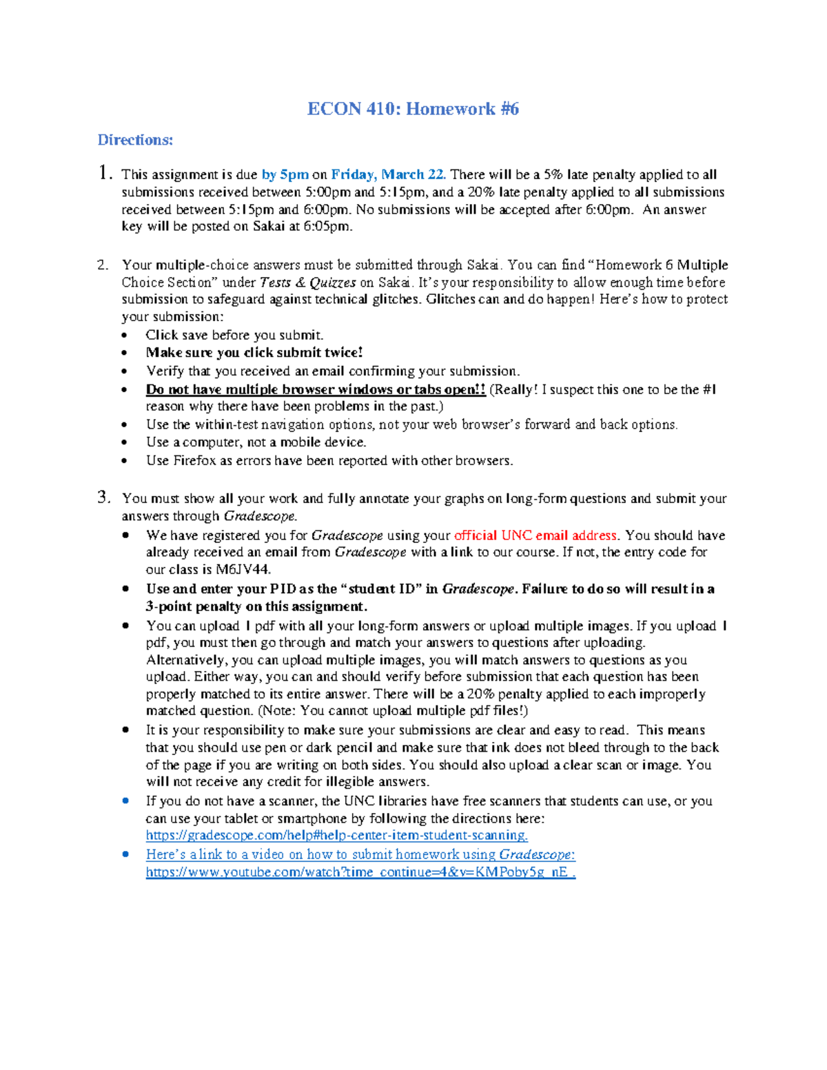 Homework 6 Spring 2019 Warning Tt Undefined Function 32 Econ 410 Homework Directions 1 