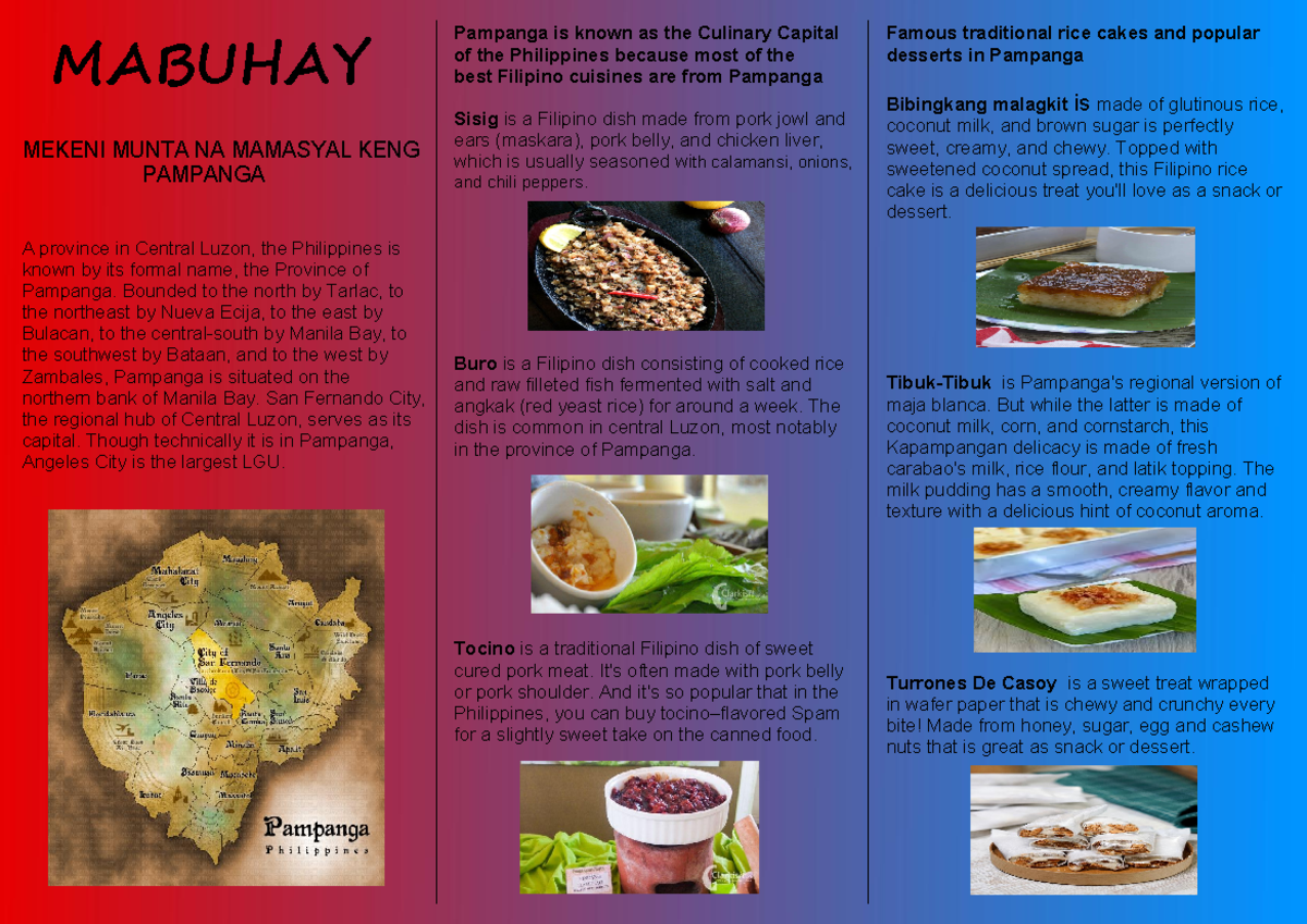 Brochure - rewt - MABUHAY MEKENI MUNTA NA MAMASYAL KENG PAMPANGA A ...