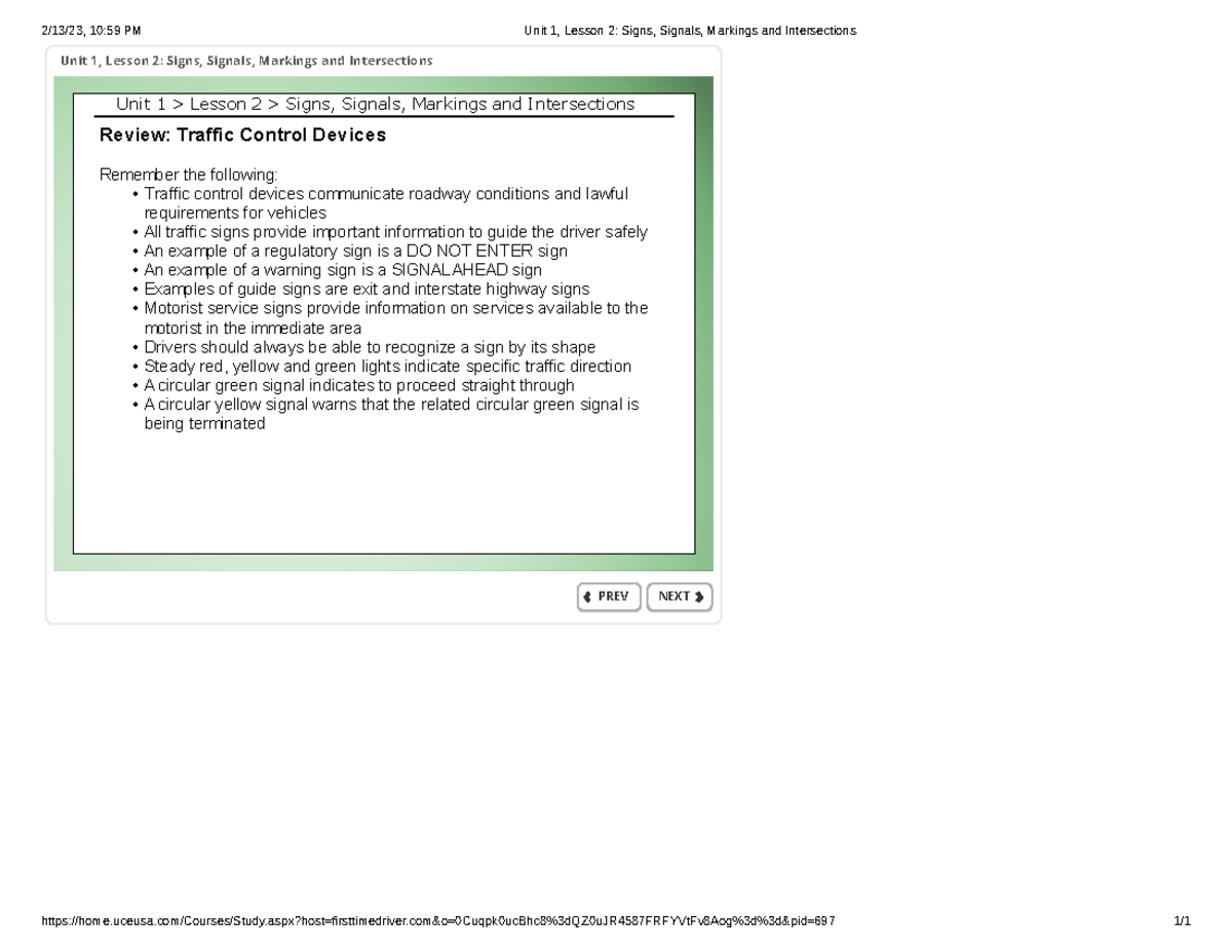 Online Course Viewer - A visual oversight of a important note - 2/13/23 ...