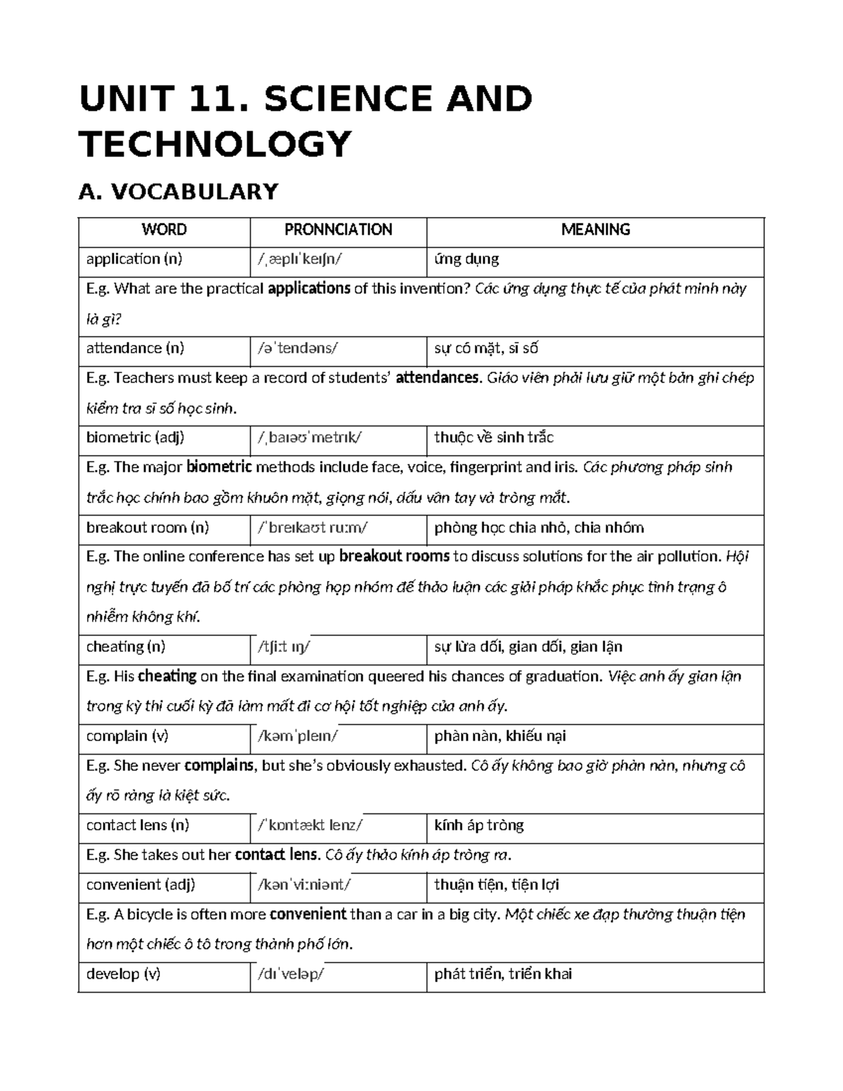 11. UNIT 11. Science AND Technology - UNIT 11. SCIENCE AND TECHNOLOGY A ...