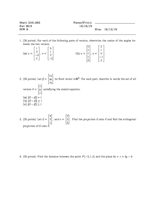 Math 208 Crash Course Solutions - MATH 2101 - Final review - Studocu