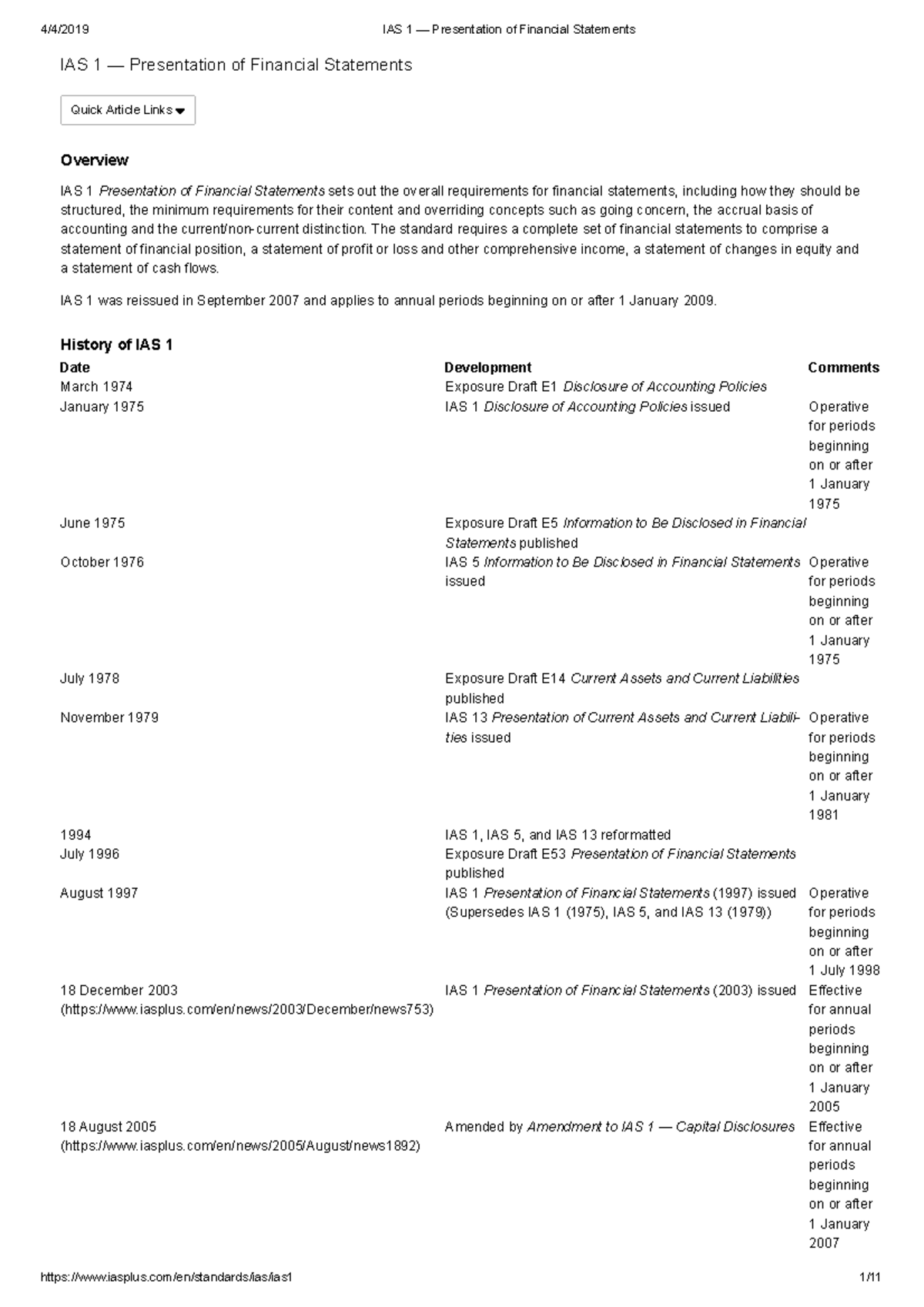 International Accounting Standards 1 Presentation Of Financial international-accounting-standards-1-presentation-of-financial