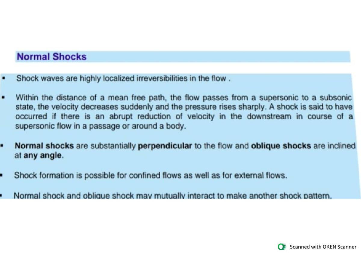 Fluid Mechanics 40 - Normal Shocks, Fanno Line Flows, Rayleigh Line ...