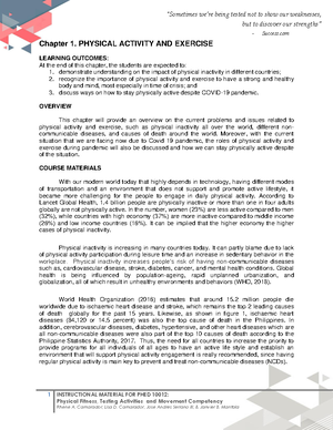 Introduction to Pathfit - Physical Activity towards Health and Fitness ...