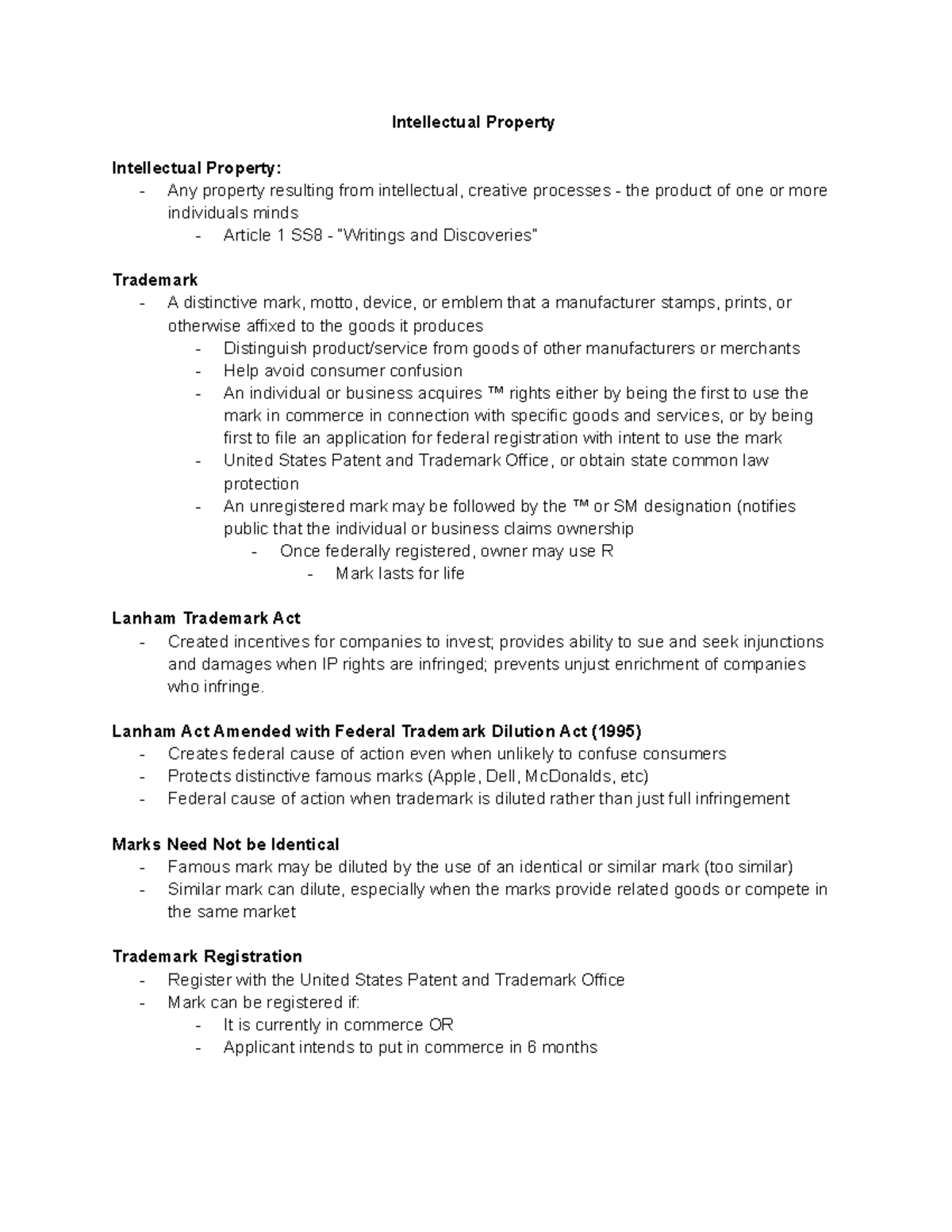 Intellectual Property - Intellectual Property Intellectual Property ...