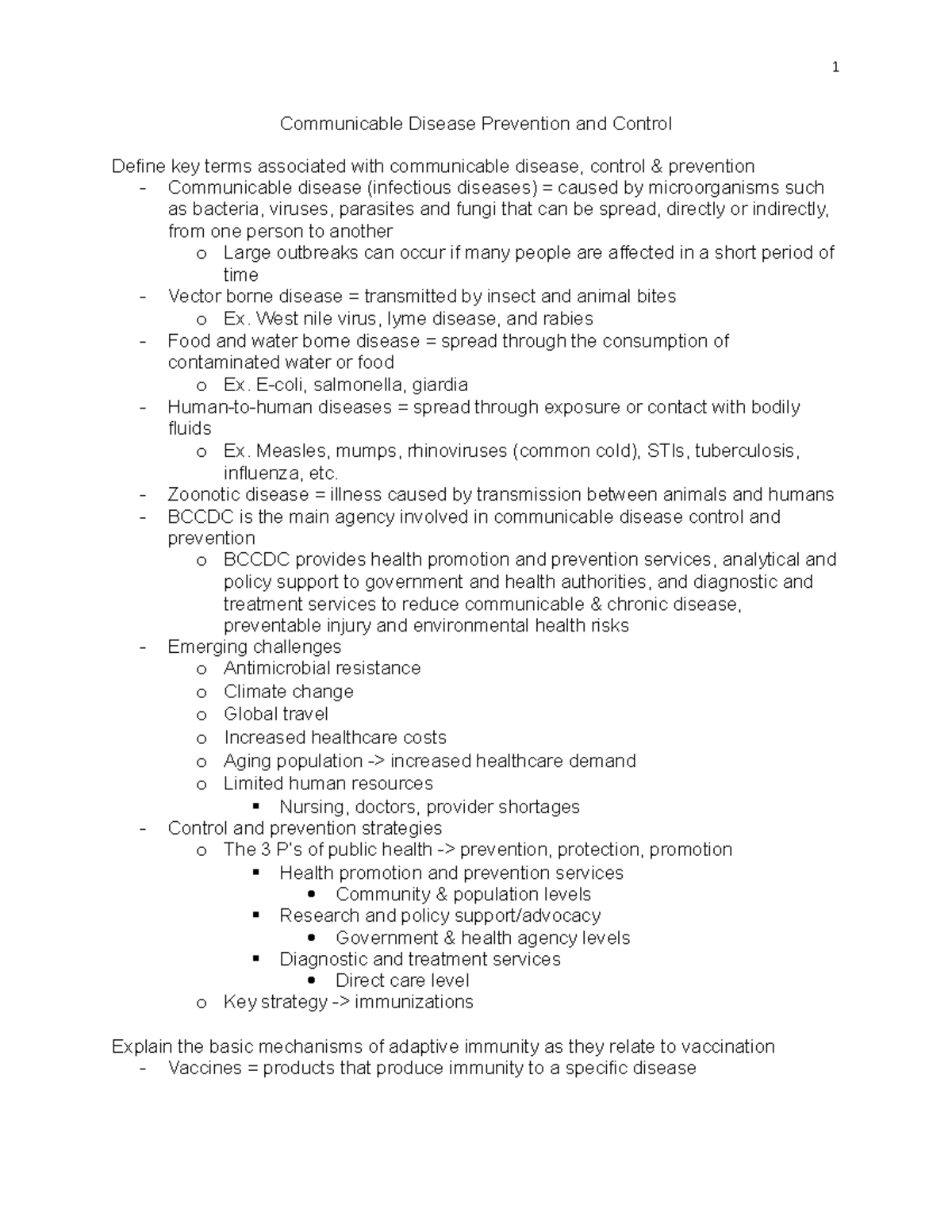Communicable Disease Prevention - West nile virus, lyme disease, and ...