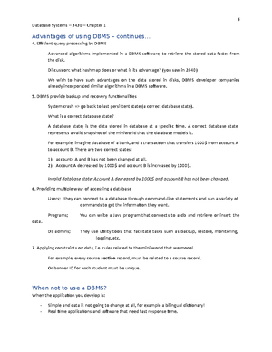 Module 1 Chapter 1 part 1 - 1 Database Systems – 3430 Course Information: Through this course ...