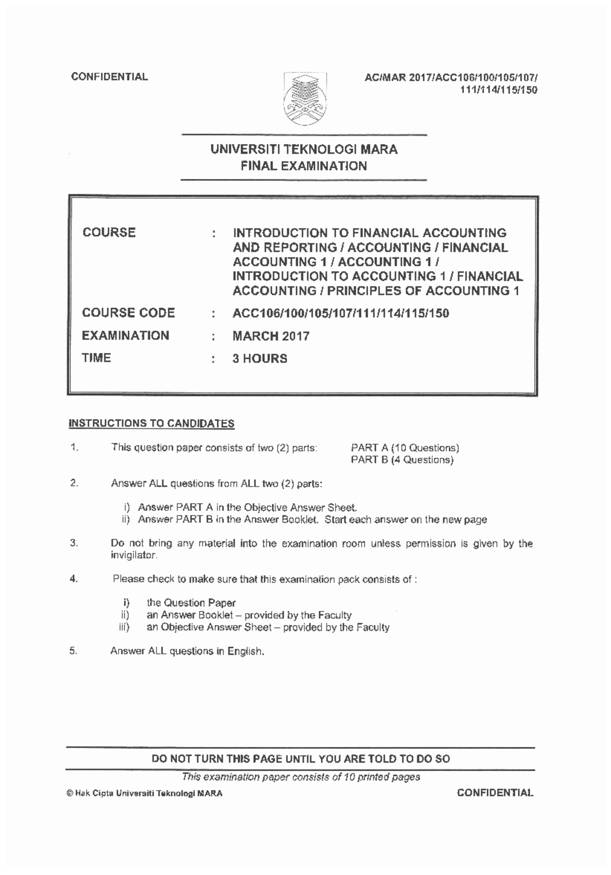 March 2017exercise example for students that needs to be exercised ...