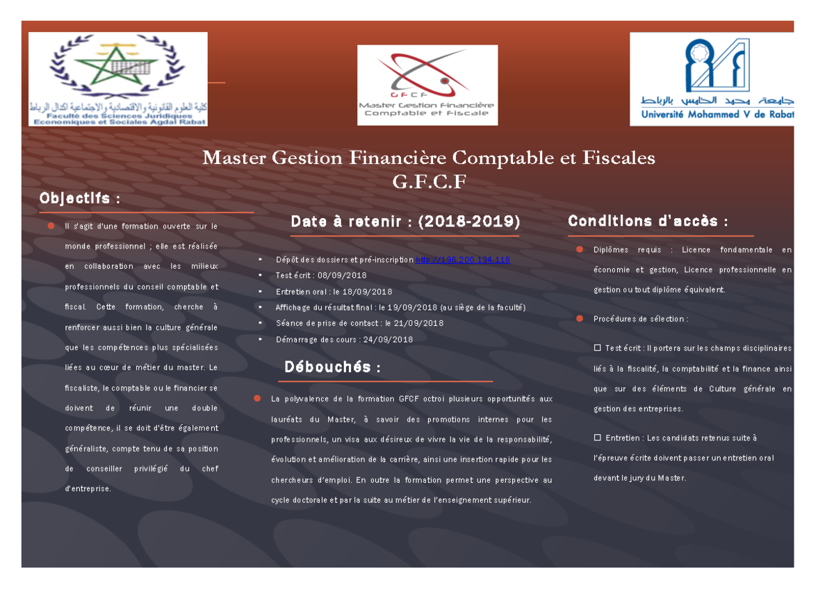 Plaquette-GFCF - plaquette-GFCF - Objectifs : Master Gestion Financière ...