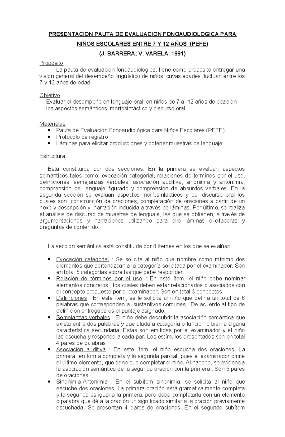 PEFE 7-12 Y +12 - pefe para mayores de 12 y de 7 a 12 - PRESENTACION ...