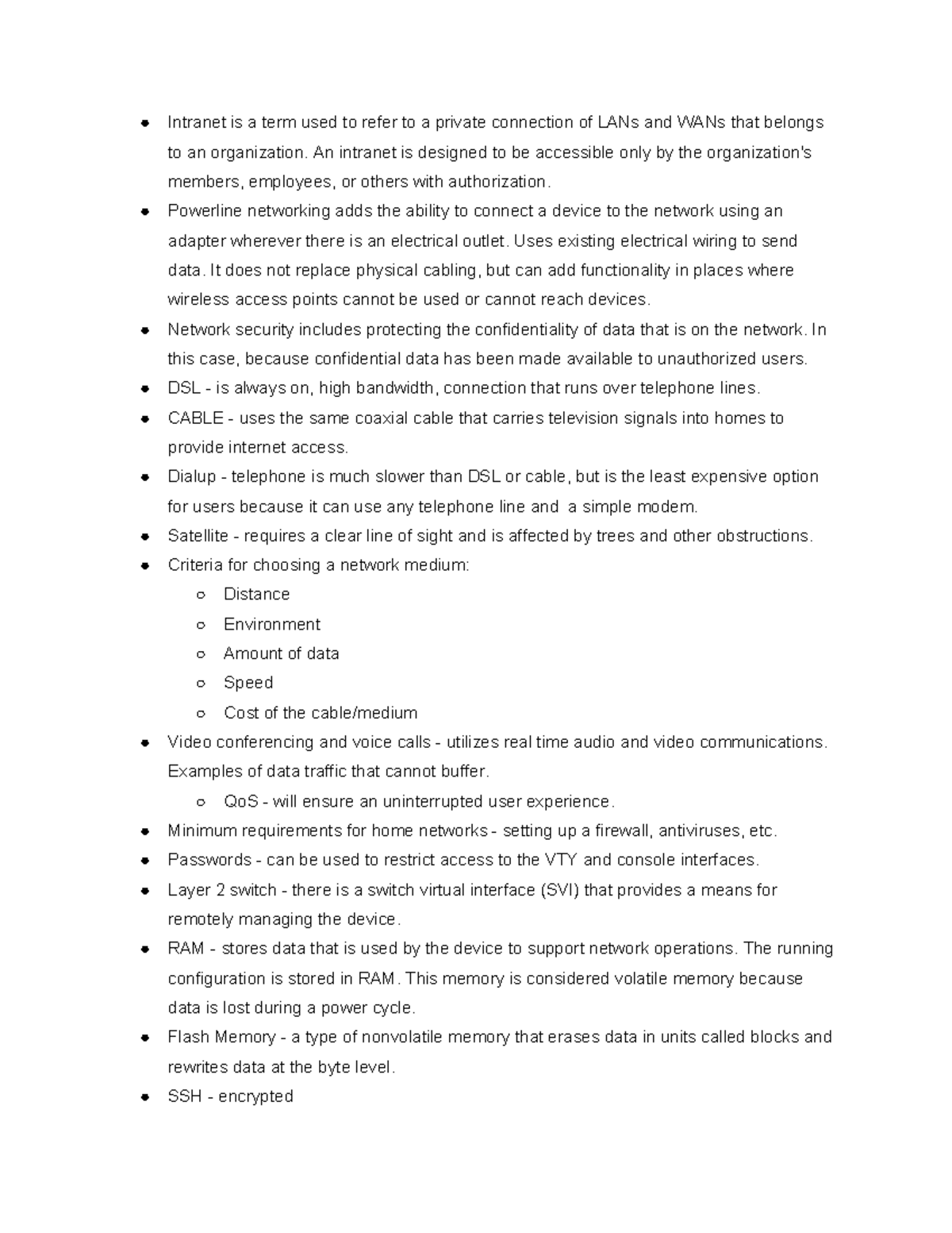 Networking Lecture Notes Intranet Is A Term Used To Refer To A