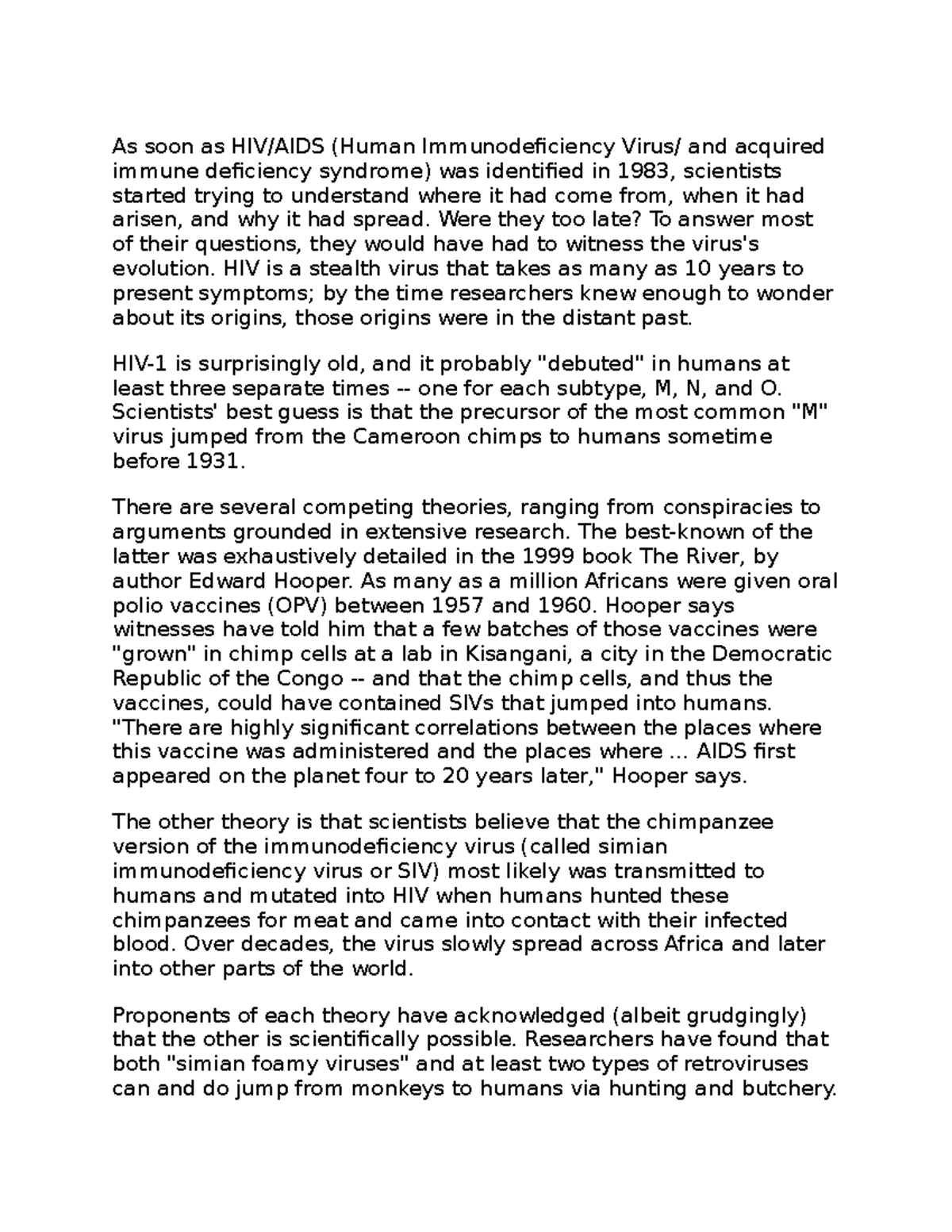 Hiv and aids - notes - As soon as HIV/AIDS (Human Immunodeficiency ...