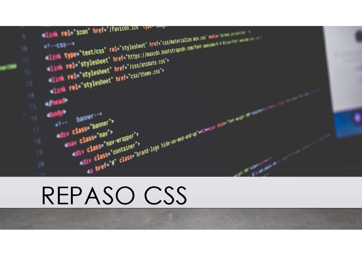 Repaso CSS-Parte I - Resumen propiedades CSS - REPASO CSS Css – Parte I Cascade style sheet FCO ...