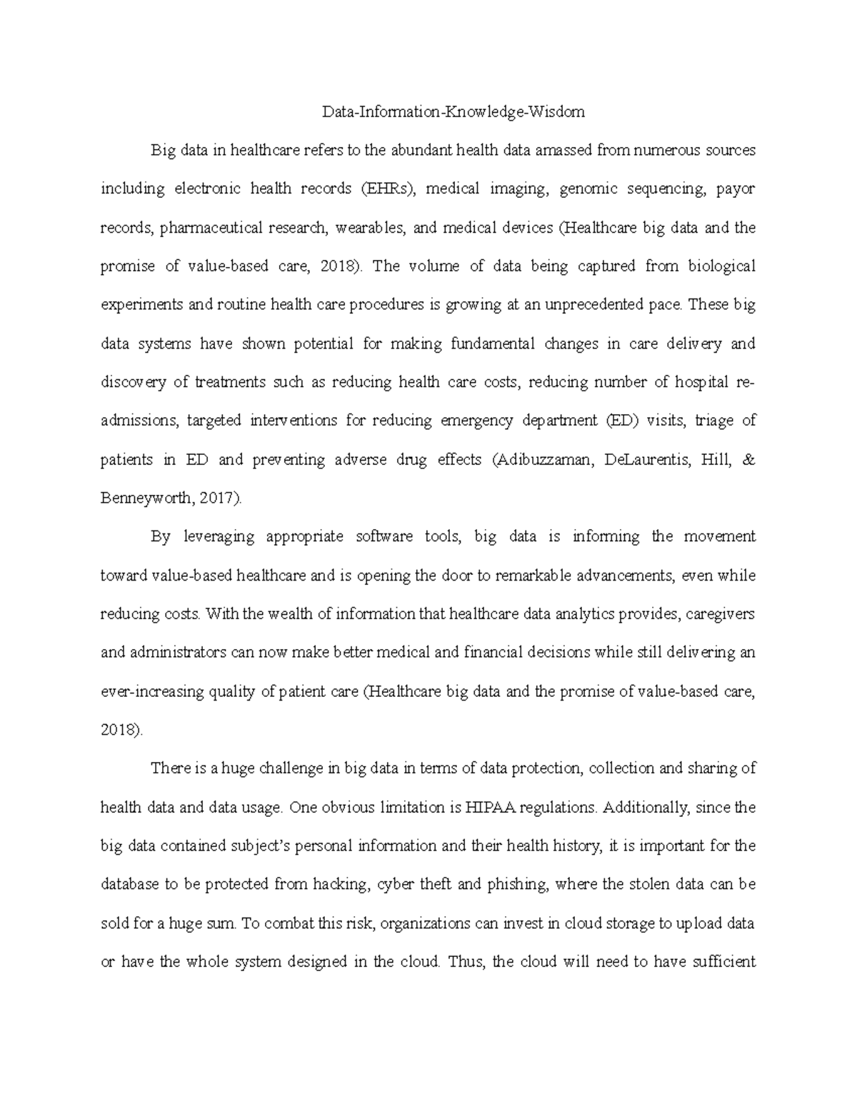 Module 3 Data-Information-Knowledge-Wisdom - Data-Information-Knowledge ...