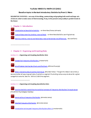 Cheat sheet math 215 midterm - Math 215 - Studocu
