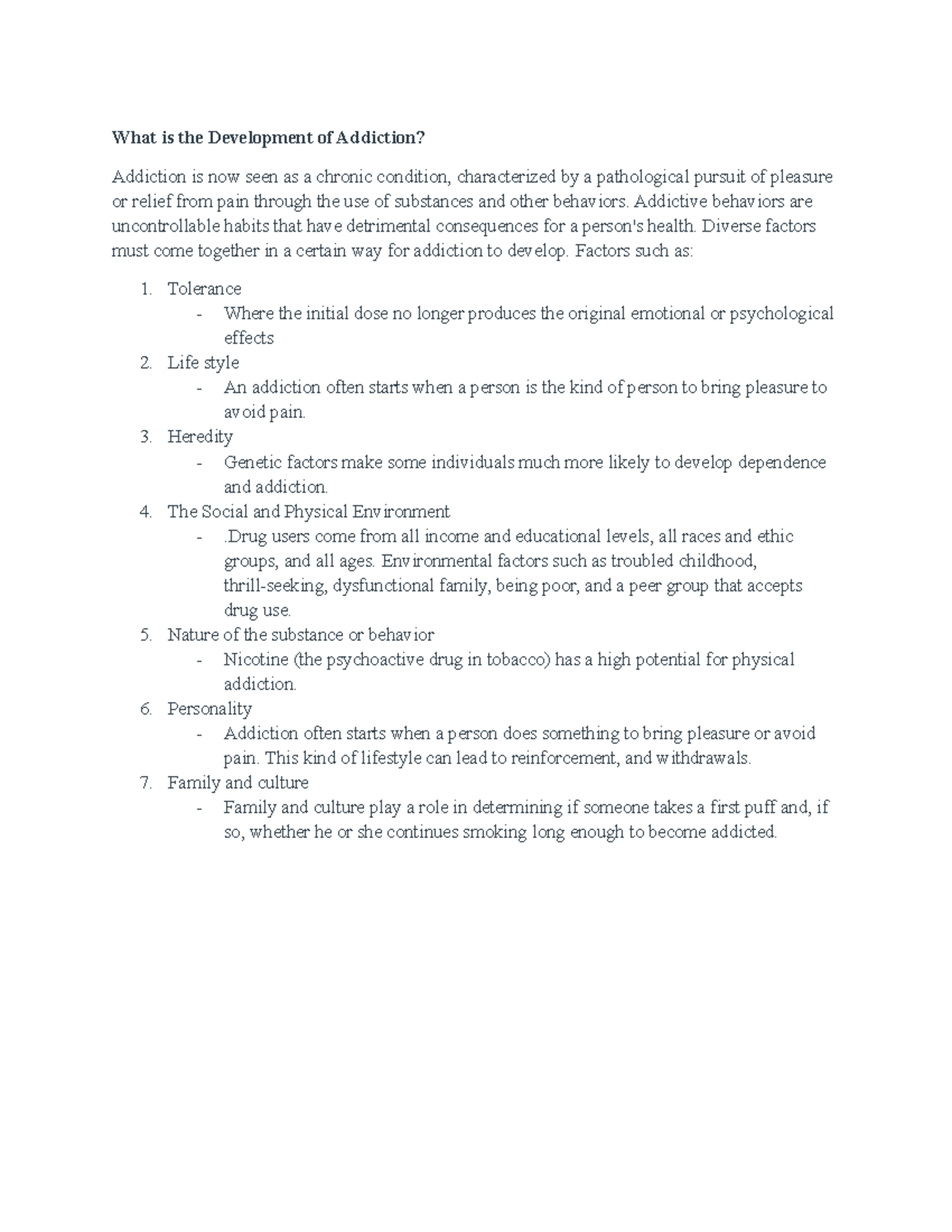Development of Addiction - What is the Development of Addiction ...