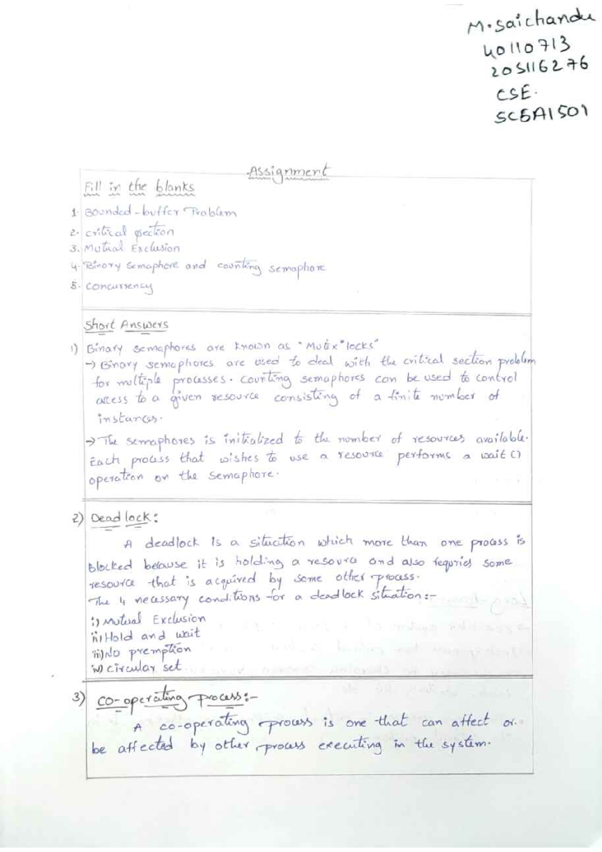 Sai chandu - Course - Computer Networks - SIST - Studocu