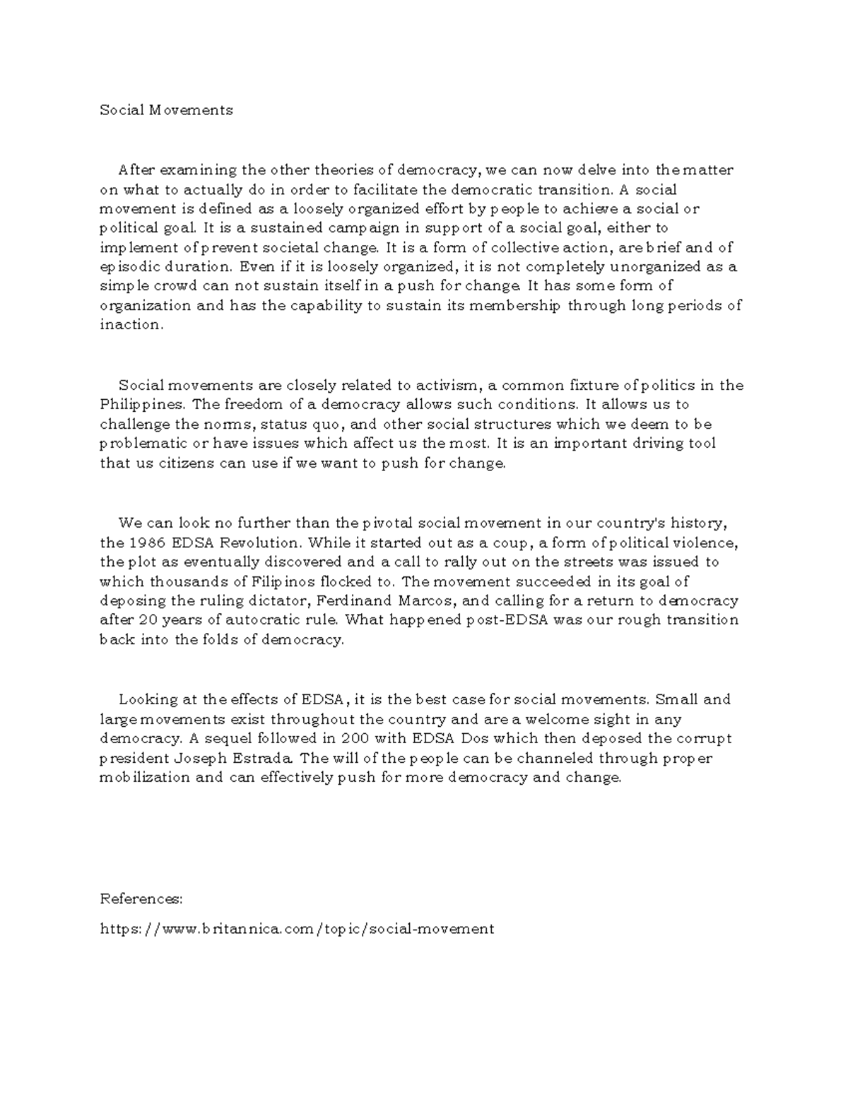 Social Movements - AB Foreign Service - Studocu