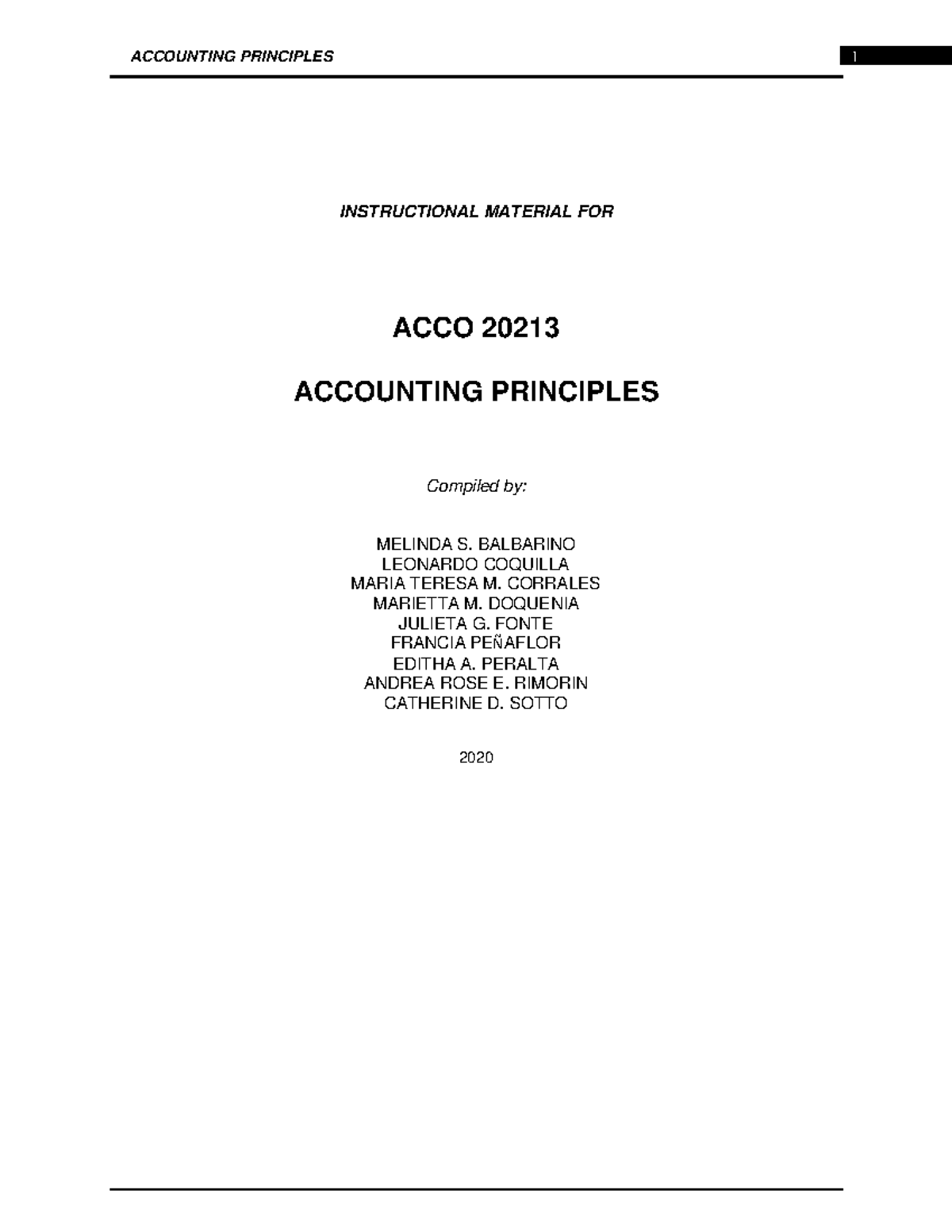IM-ACCO-20213- Accounting- Principles - INSTRUCTIONAL MATERIAL FOR ACCO ...