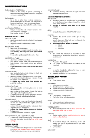 SPRO Revalida REV - Special Radiographic Procedures - ESOPHAGOGRAM RAO ...