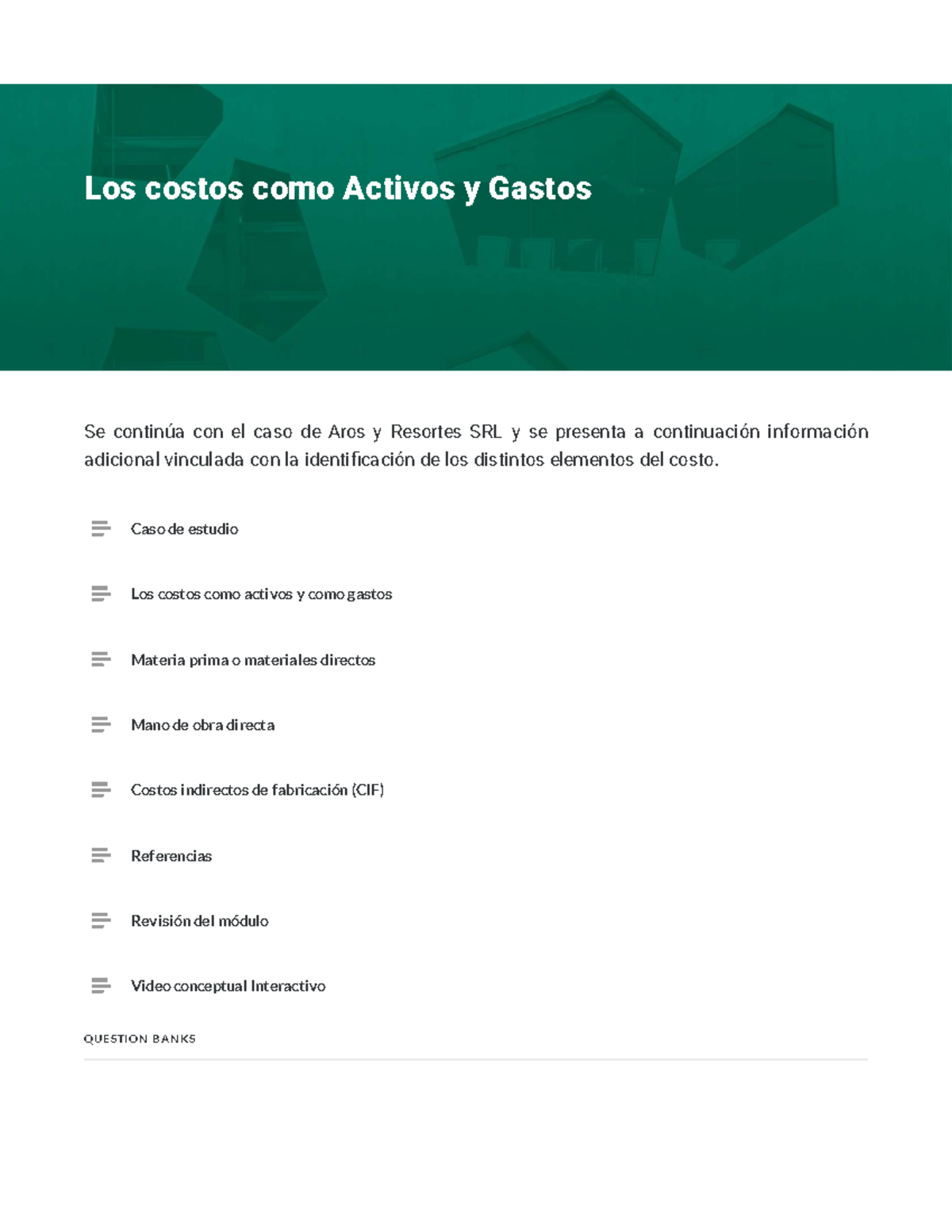 4 - lectura - ####### Se continúa con el caso de Aros y Resortes SRL y ...