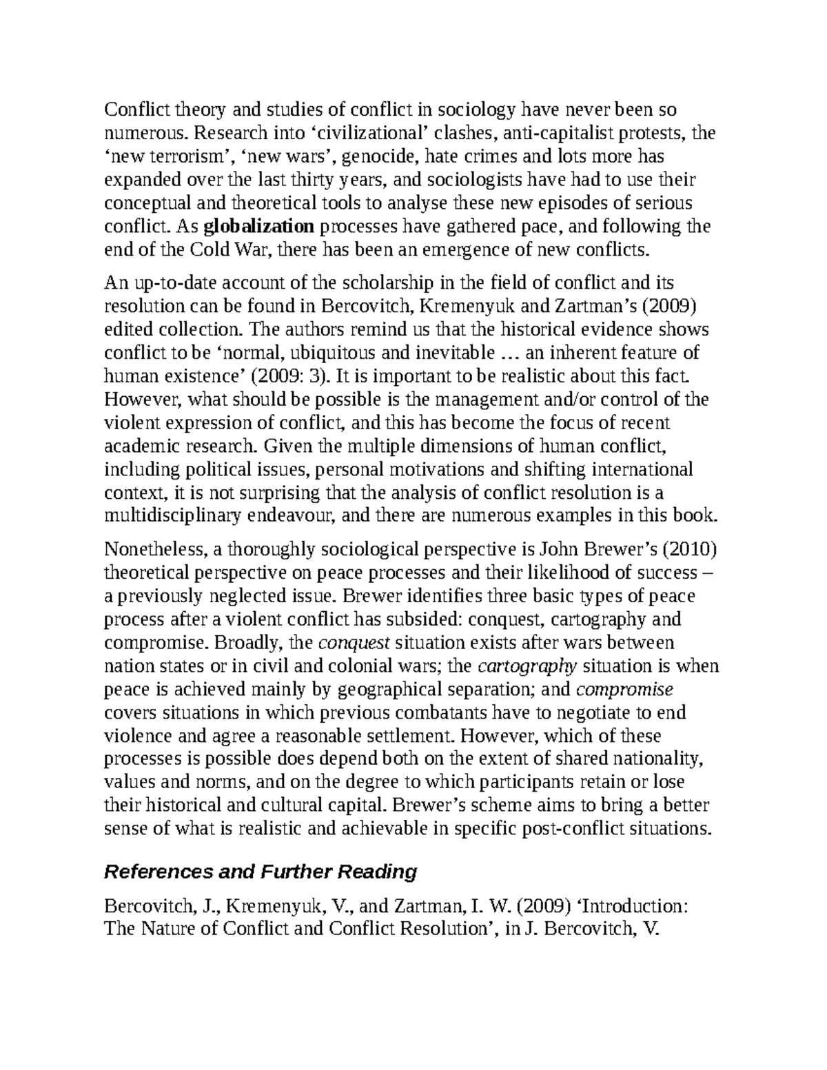 Essential Concepts in Sociology Chapter (67) - Conflict theory and studies of conflict in ...