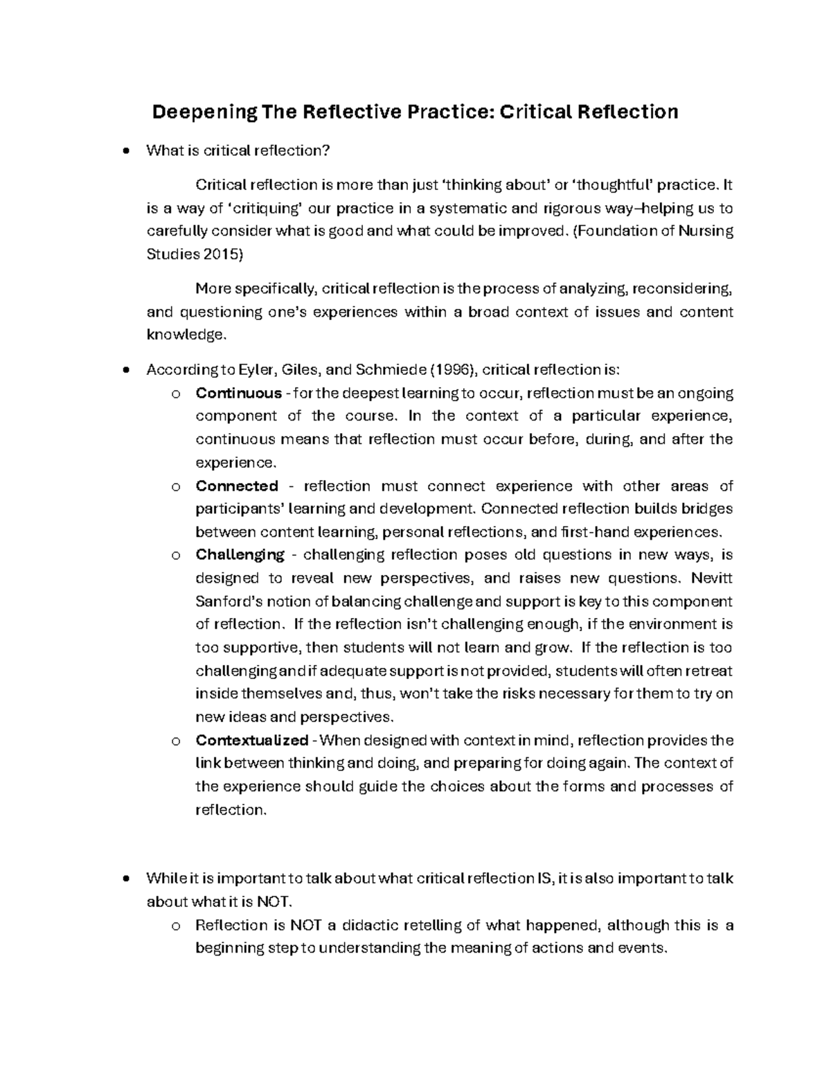 Critical Reflection - After the Last Sky - Deepening The Reflective ...