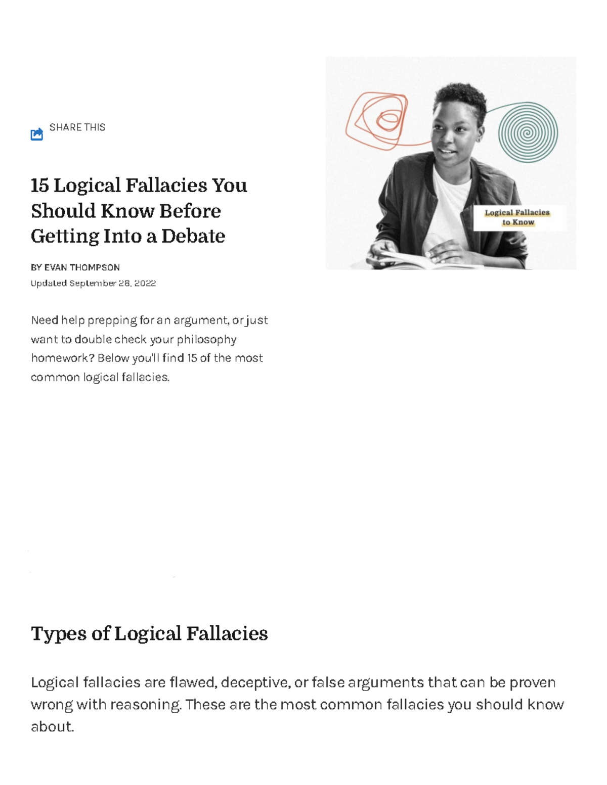 15 Logical Fallacies You Should Know Before Getting Into A Debate-2 ...