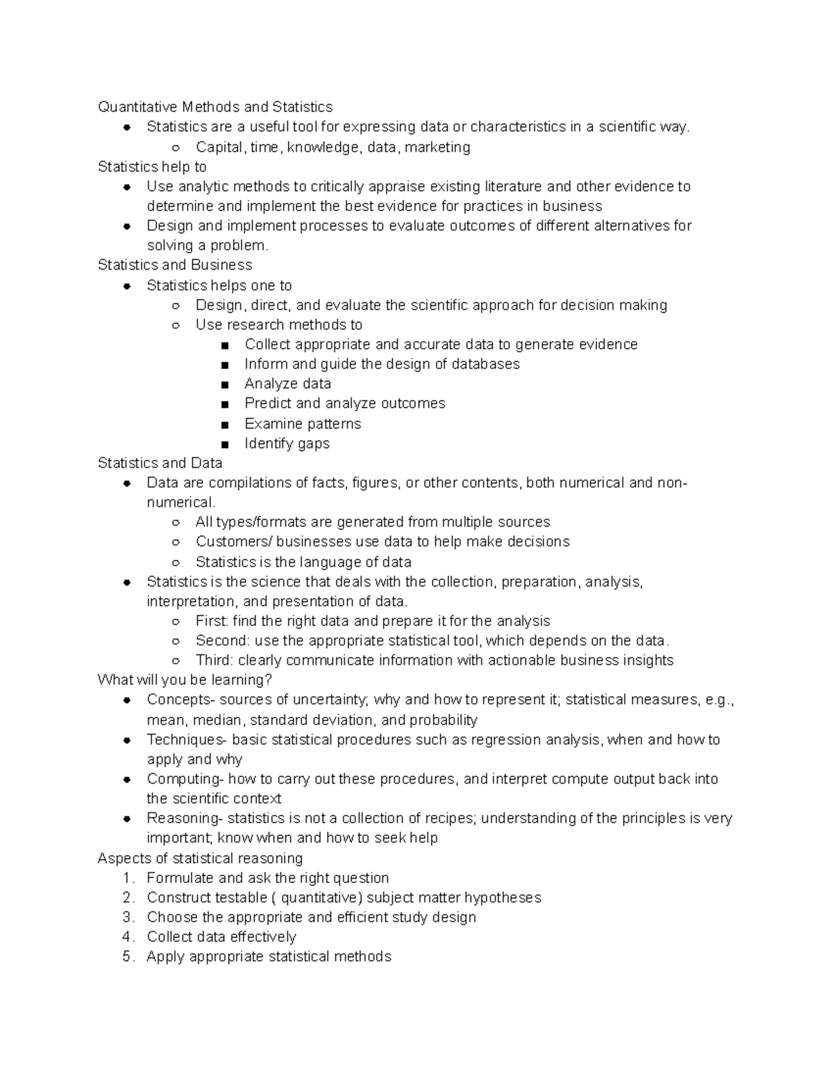 Intro to Quantitative Methods - Quantitative Methods and Statistics ...