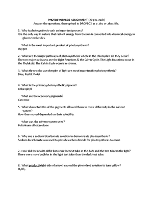 BIOLOGY Chapter 2 - BIOLOGY CHAPTER 2 Taking any biological system ...