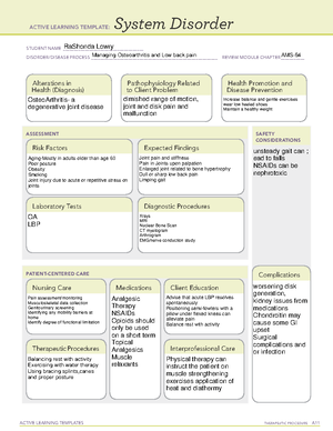 Coping mechanism - ATI basic concept template for grief and loss and ...