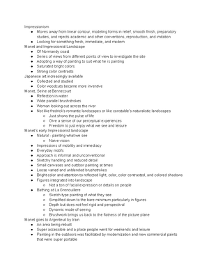 Lecture 16 Notes - ARTH 154 Introduction to Art History: Renaissance to ...