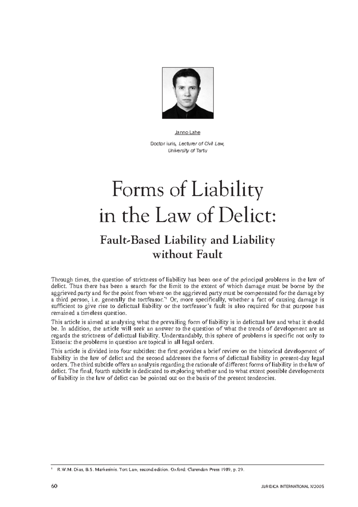 Forms of liability - this information will help you - Janno Lahe Doctor ...