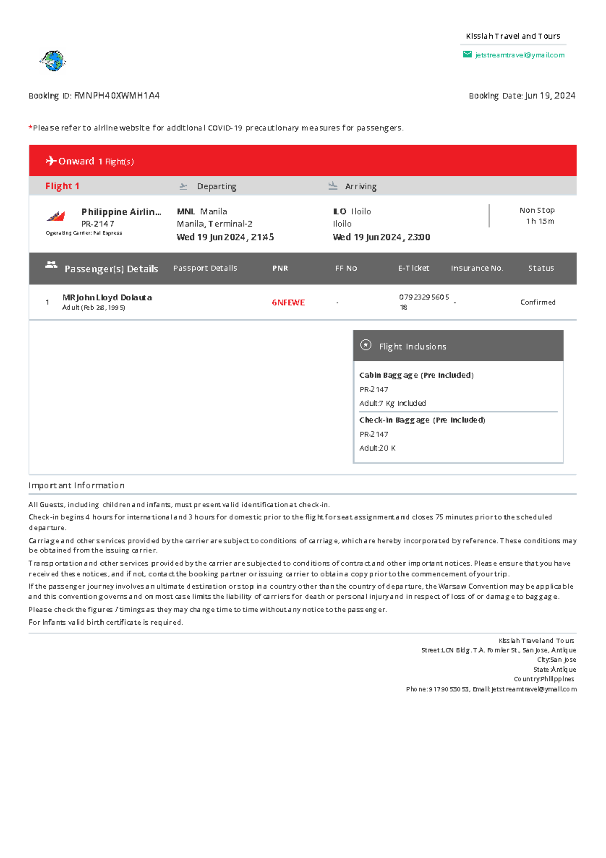 6 Nfewe Fmnph 40XWMH1A4 - jetstreamtravel@ymail Kissiah T ravel and T ...