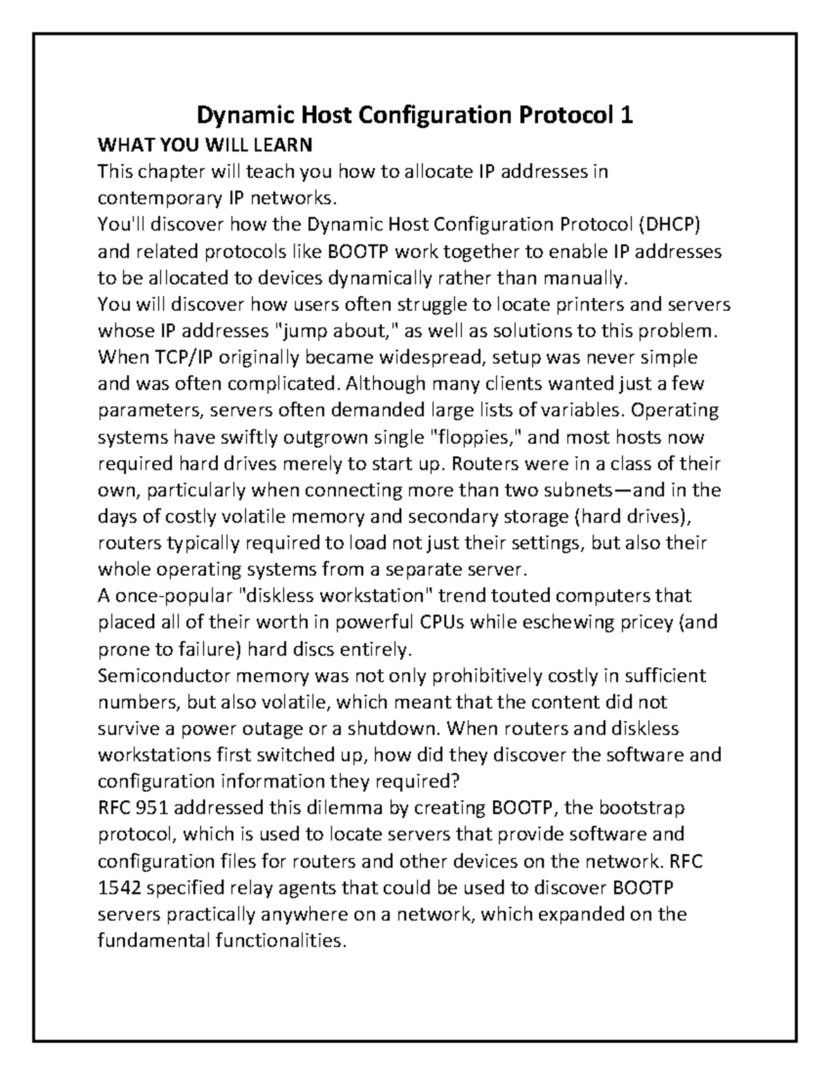 Dynamic Host Configuration Protocol 1 Youll Discover How The Dynamic Host Configuration