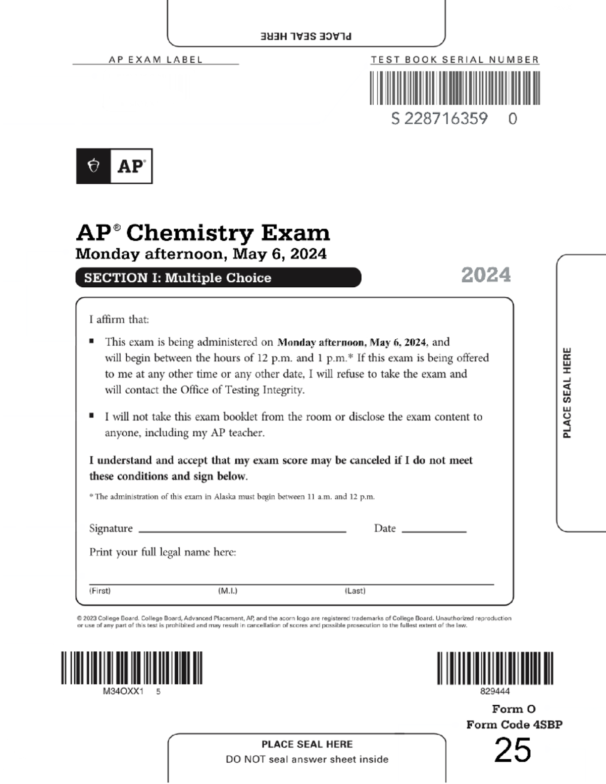 AP Chemistry Unit 3 MCQ - CHEMISTRY Section I Time—45 minutes 30 ...