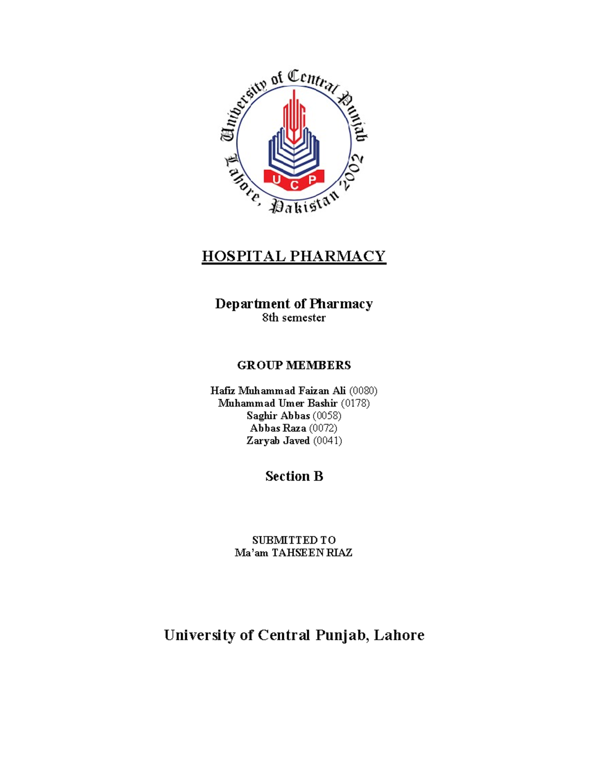 Extemporaneous Dispensing - HOSPITAL PHARMACY Department of Pharmacy ...