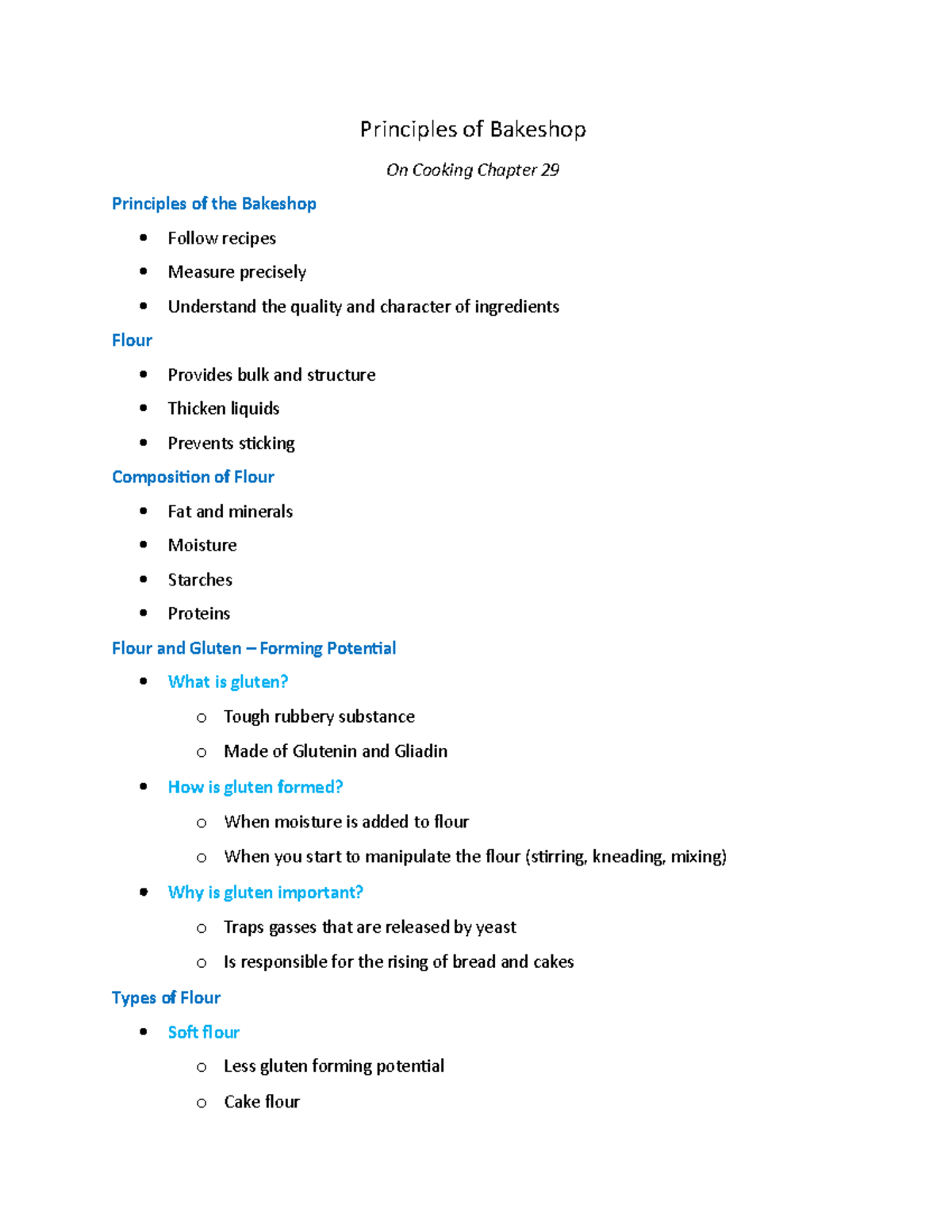 Chapter 30 - Principles of Bakeshop - Principles of Bakeshop On Cooking ...