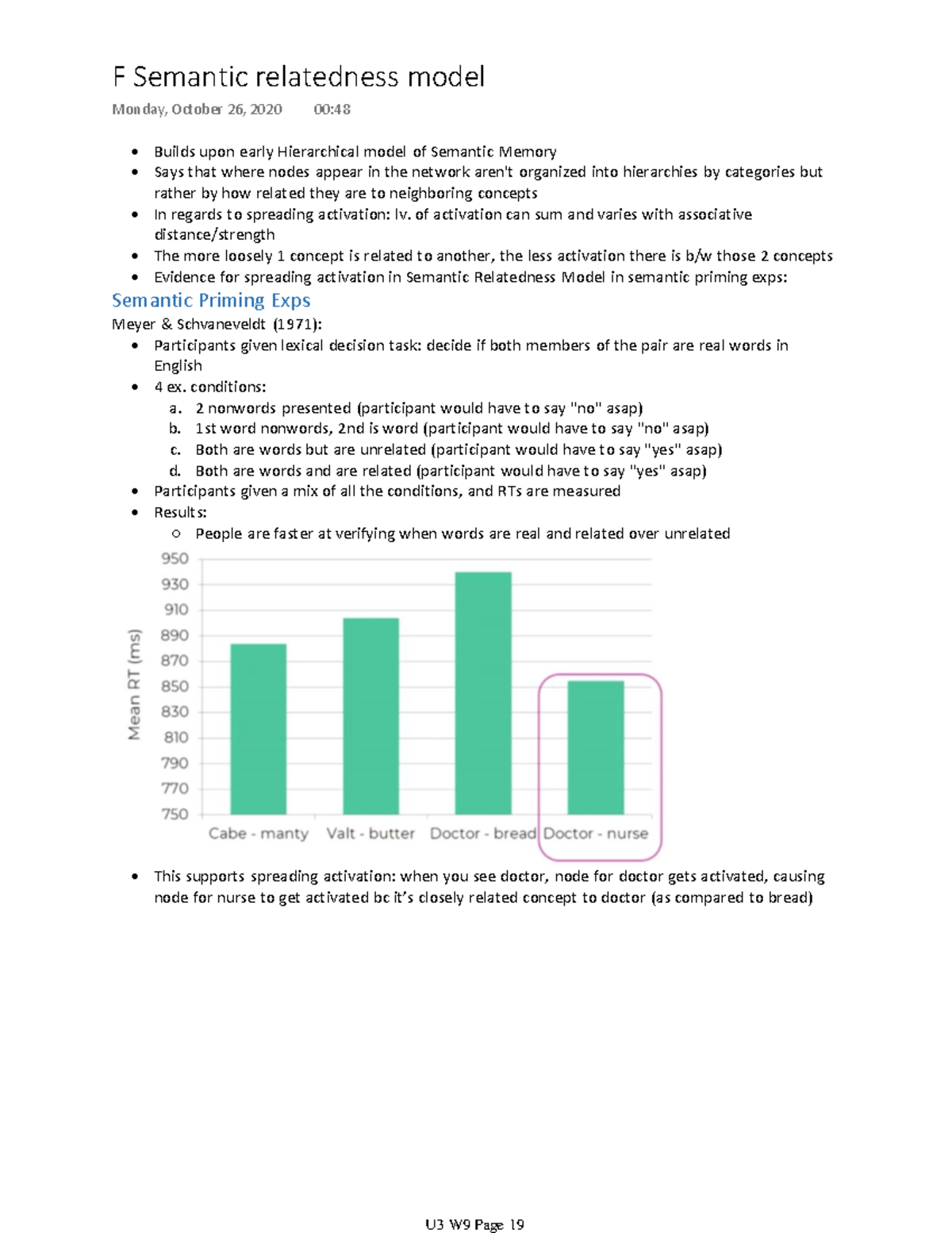 Unit 3 Semantic Relatedness Model Builds Upon Early Hierarchical Model Of Semantic Memory Says