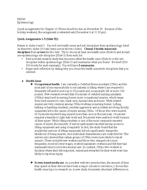 MCOL PH300 Quick Assignments for Chapter 5 Part 2 Fall 2020 - Muonago ...
