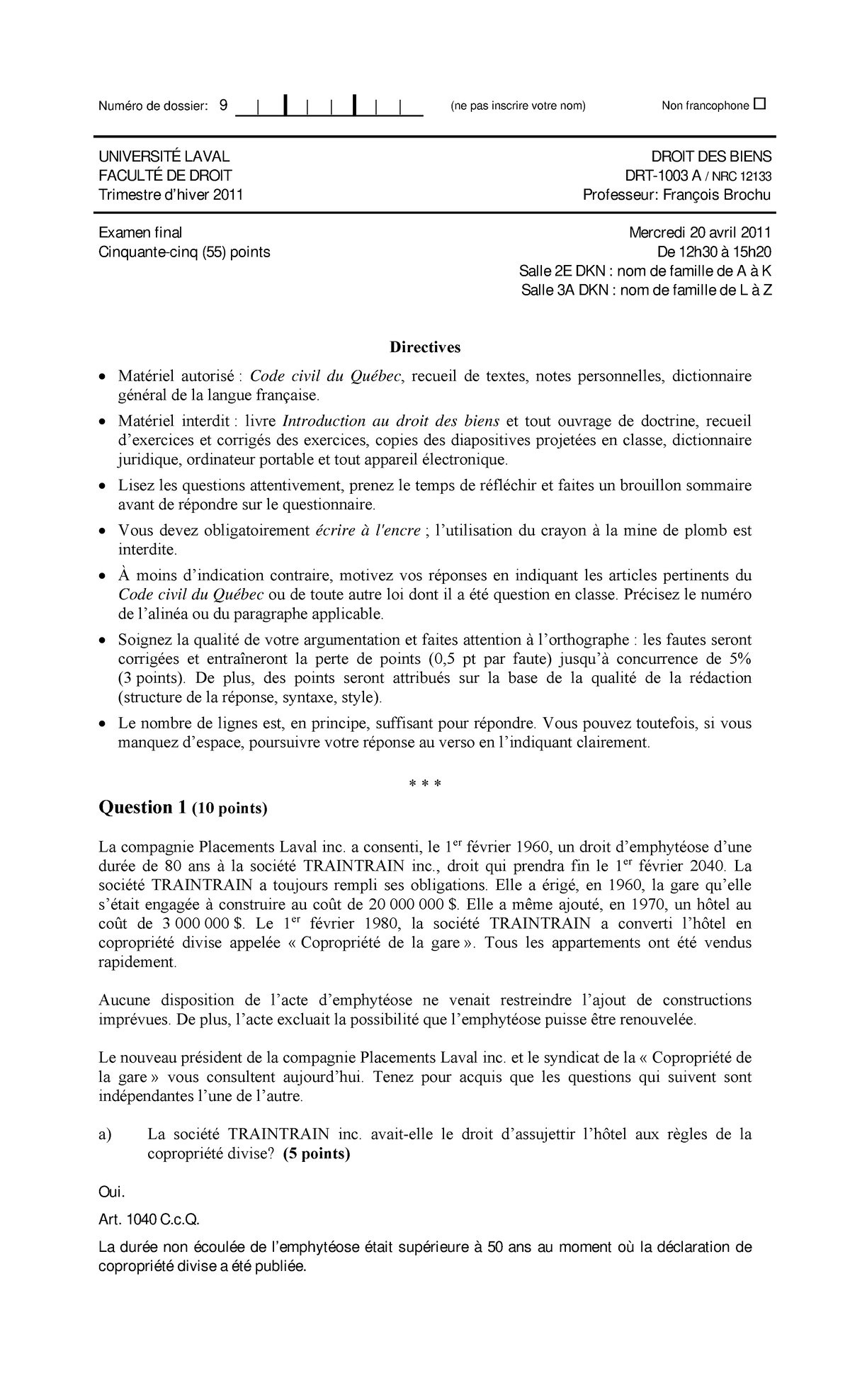 DRT1003+-+Final+corrig%C3%A9+H2011 - Numéro de dossier: 9 (ne pas ...