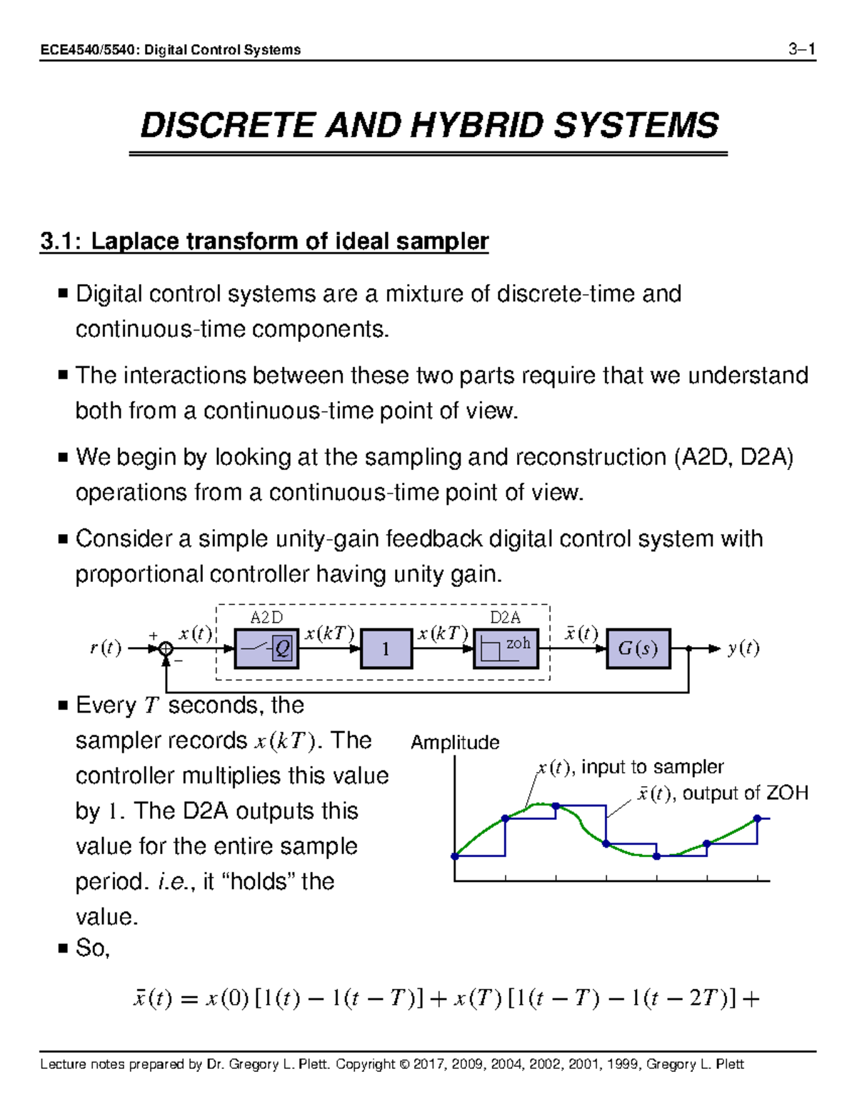 Discrete and Hybrid Systems Notes - ECE4540/5540: Digital Control ...