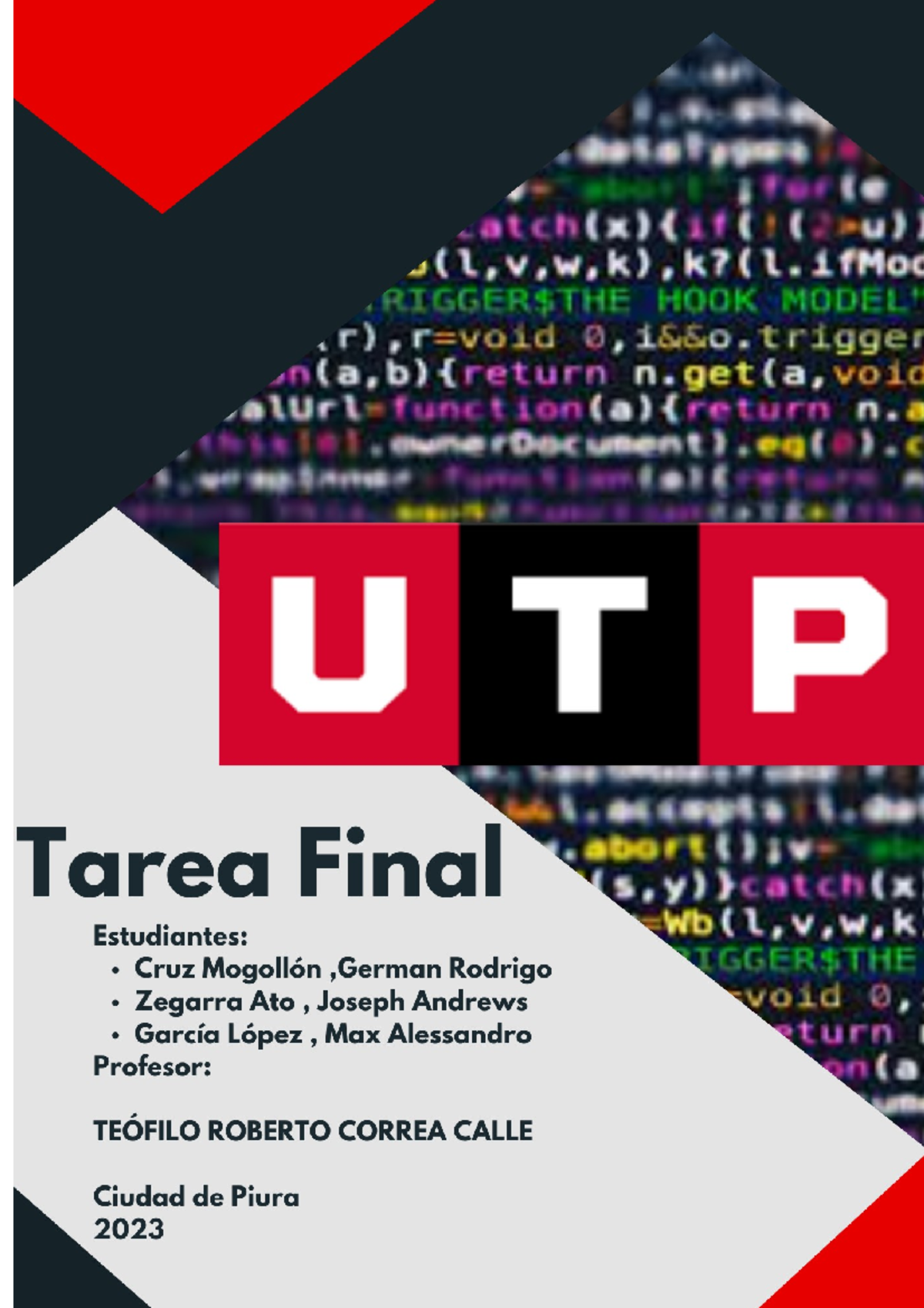 Tarea Final TP - package pkgfinal; import java.io; import java.io ...